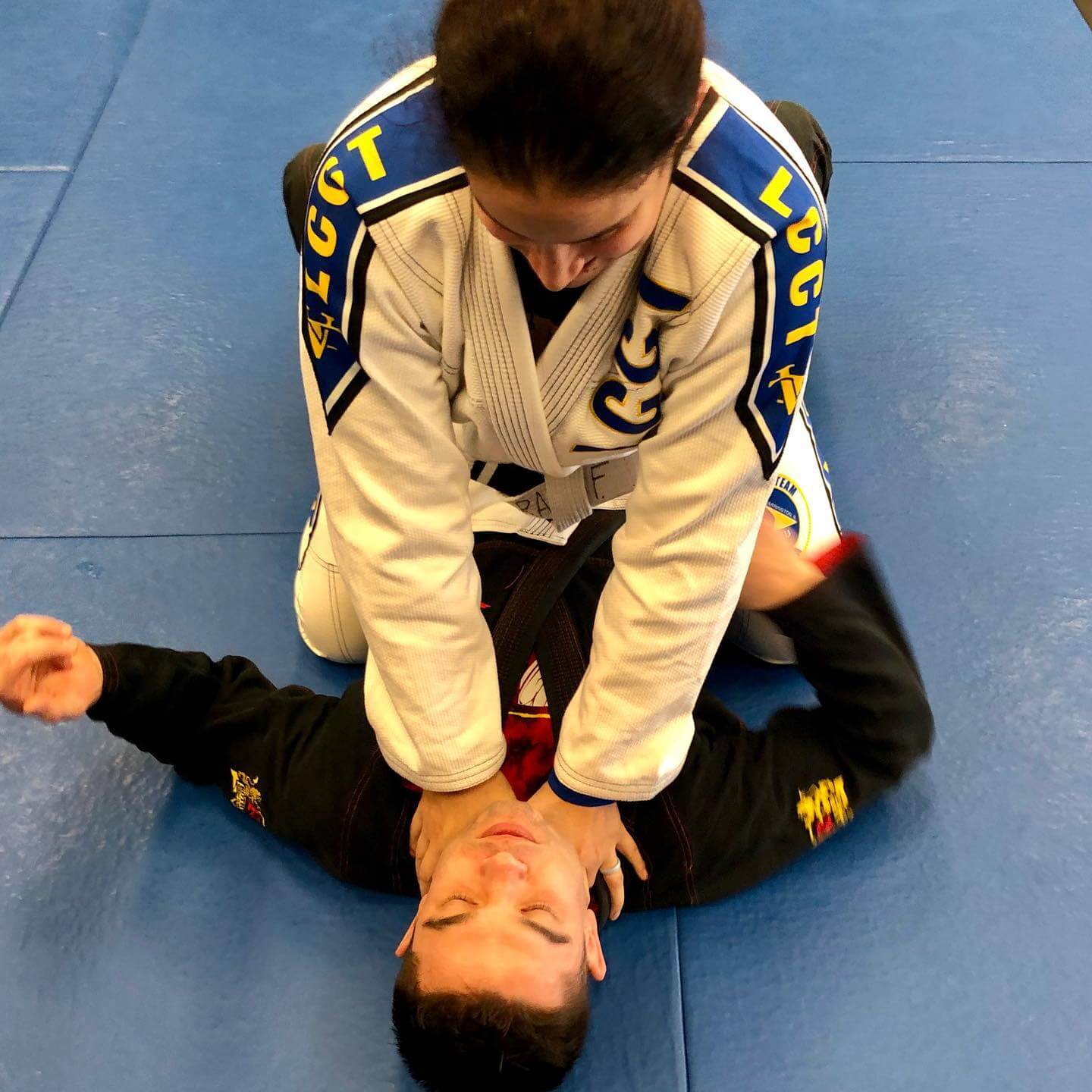 BJJ Ladies Two Hand Choke Bennett Sarah sm | Rothwell Mixed Martial Arts